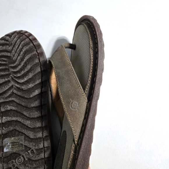 Born | Shoes | New Mens Brn Owen Flip Flop Born Brown Leather Sandals ...